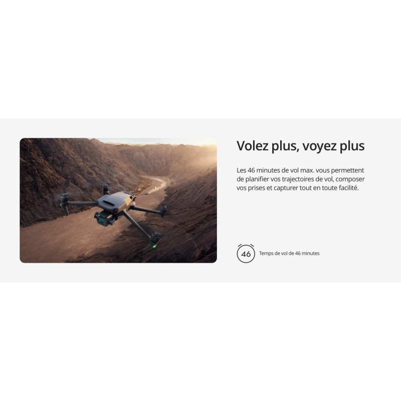 DJI Mavic 3 Fly More Combo - Drone caméra avec caméra Hasselblad CMOS 4 ...